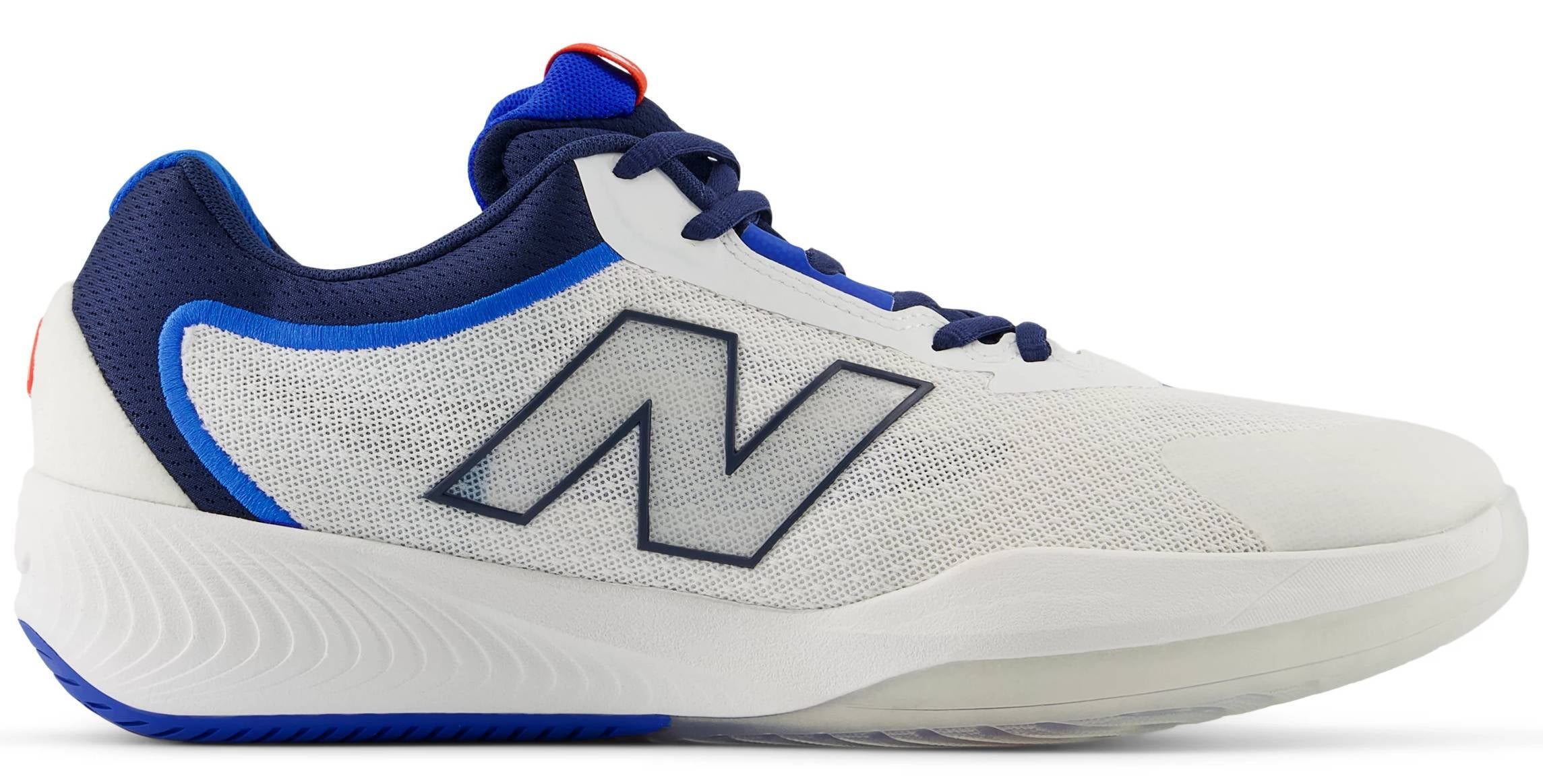 New Balance Men's Fuel Cell 996v5 Tennis Shoe (White/Blue) | Racketman ...